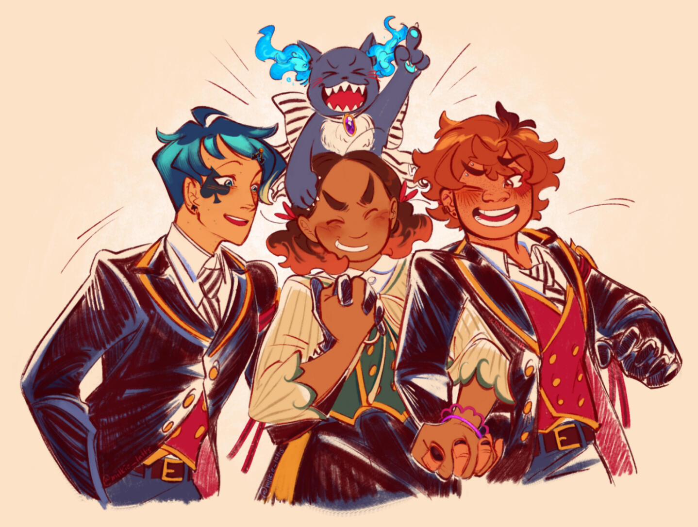 milkie_latt's commission samples (rendered)